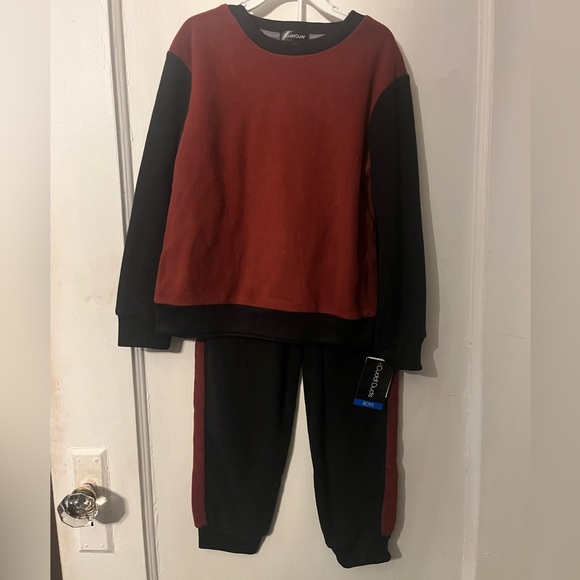 Cuddl Duds | Pajamas | Cuddl Duds Kids Pajama Set Rust And Black | Poshmark